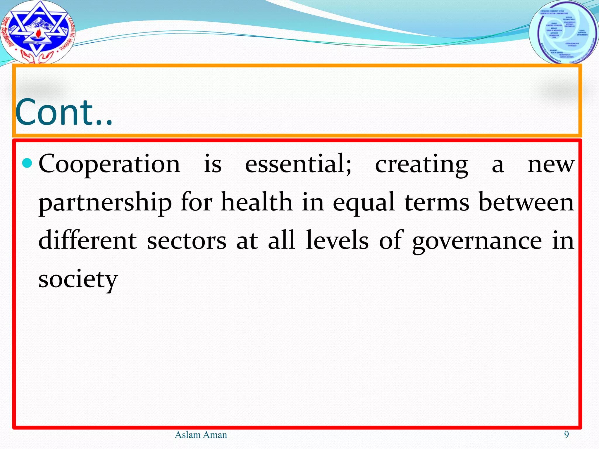 Jakarta Declaration on Health Promotion | PDF