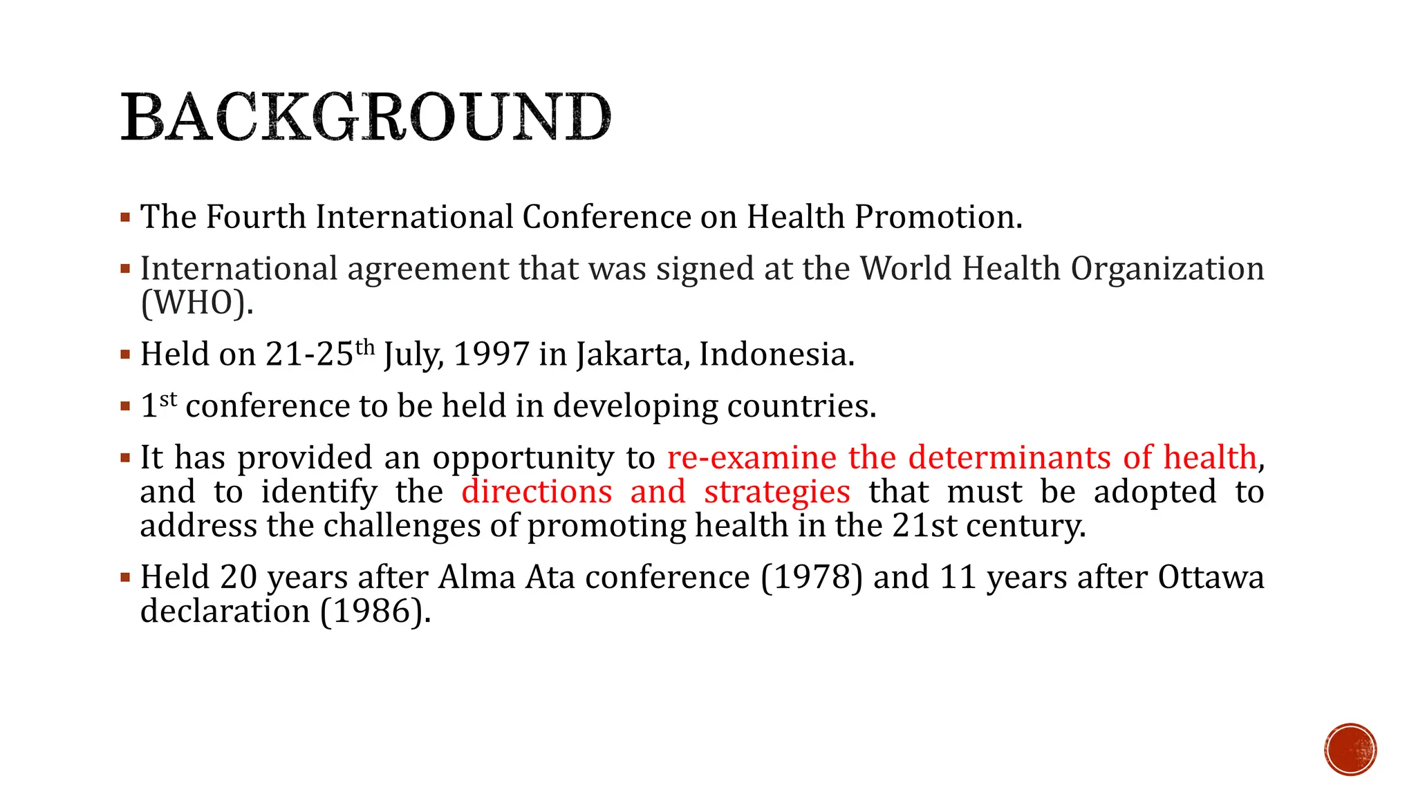 Jakarta declaration on Health promotion.pptx