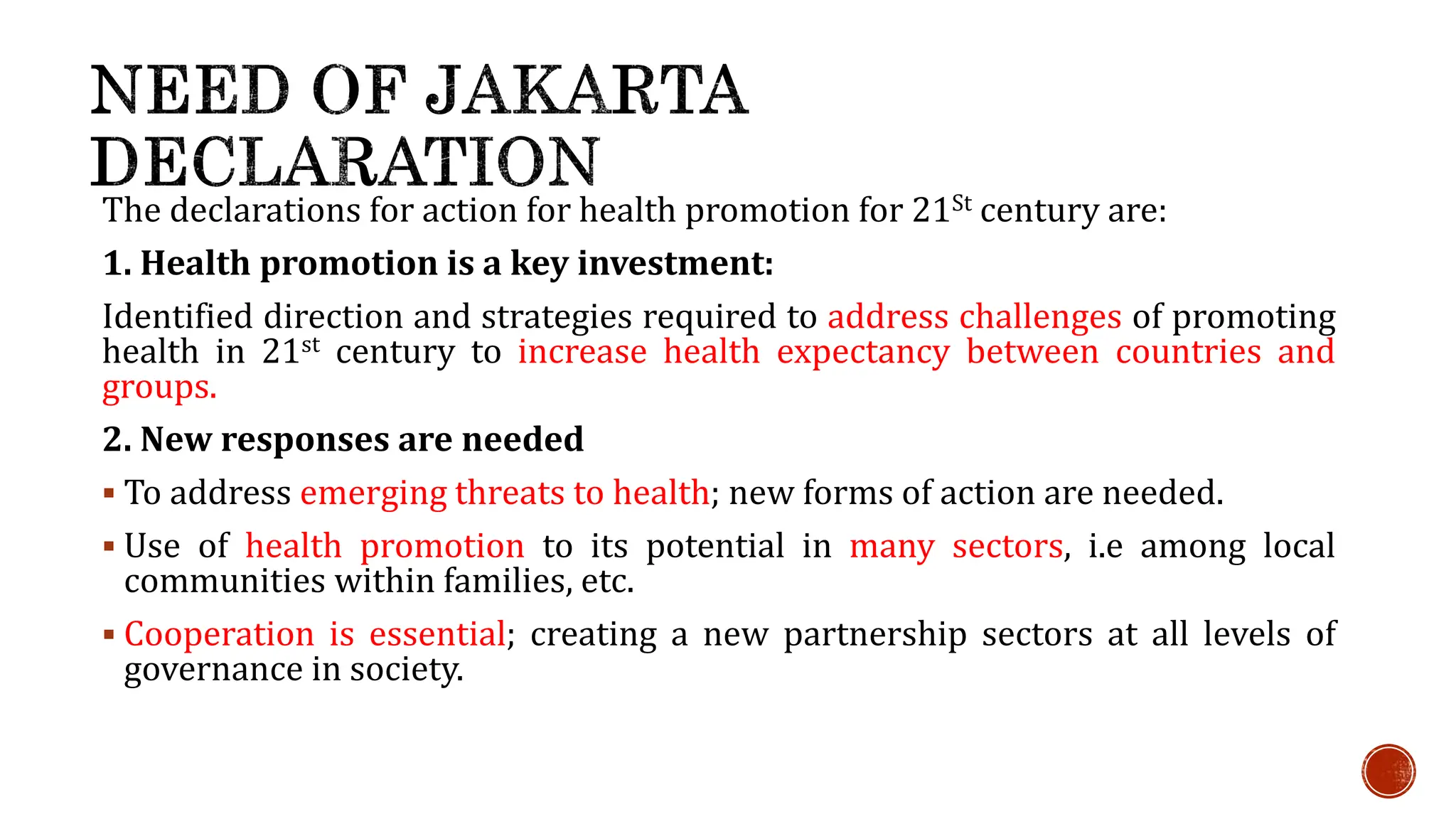 Jakarta declaration on Health promotion.pptx