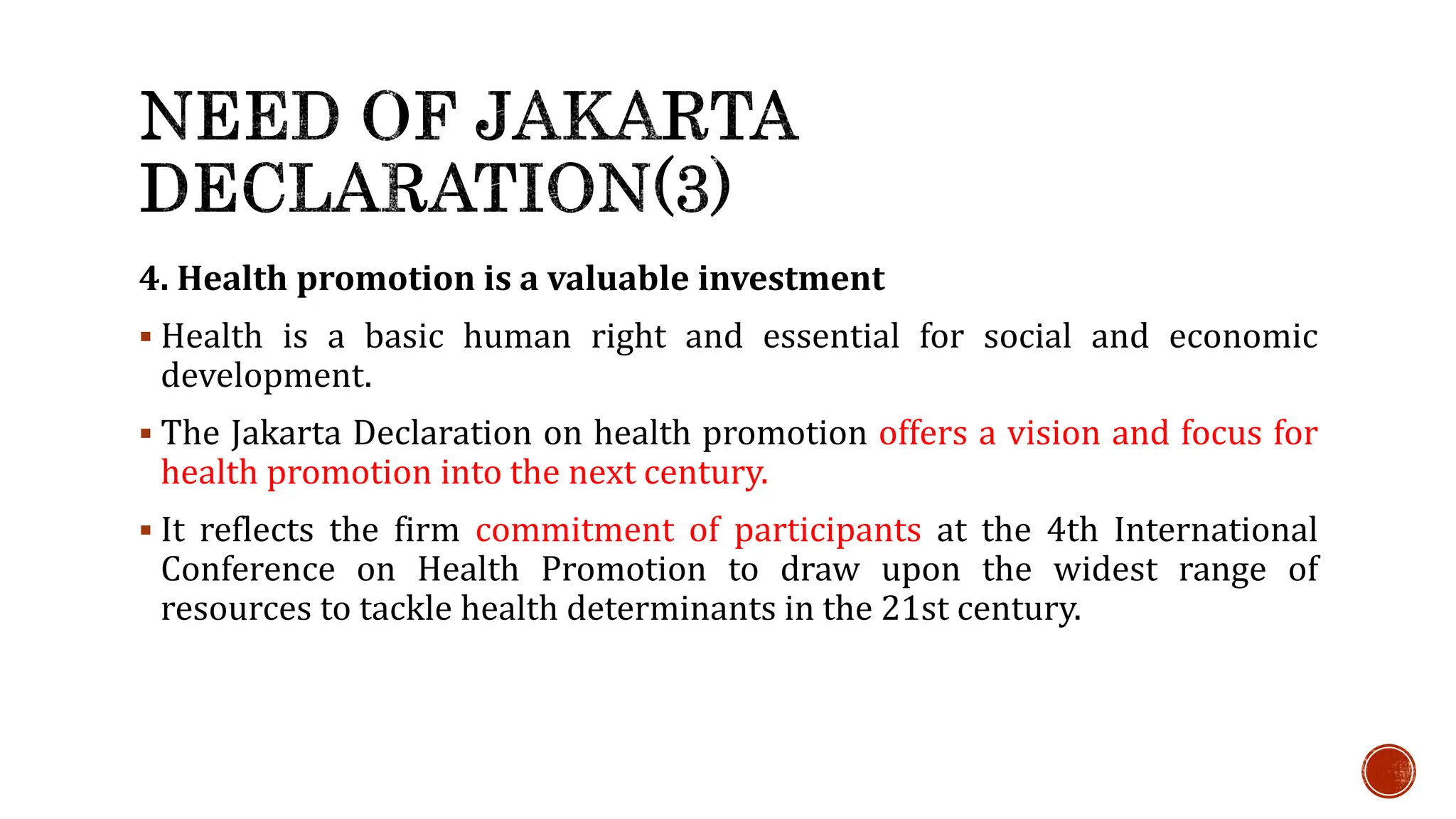 Jakarta declaration on Health promotion.pptx
