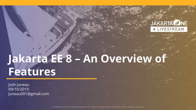 Jakarta EE 8: Overview of Features | PPT