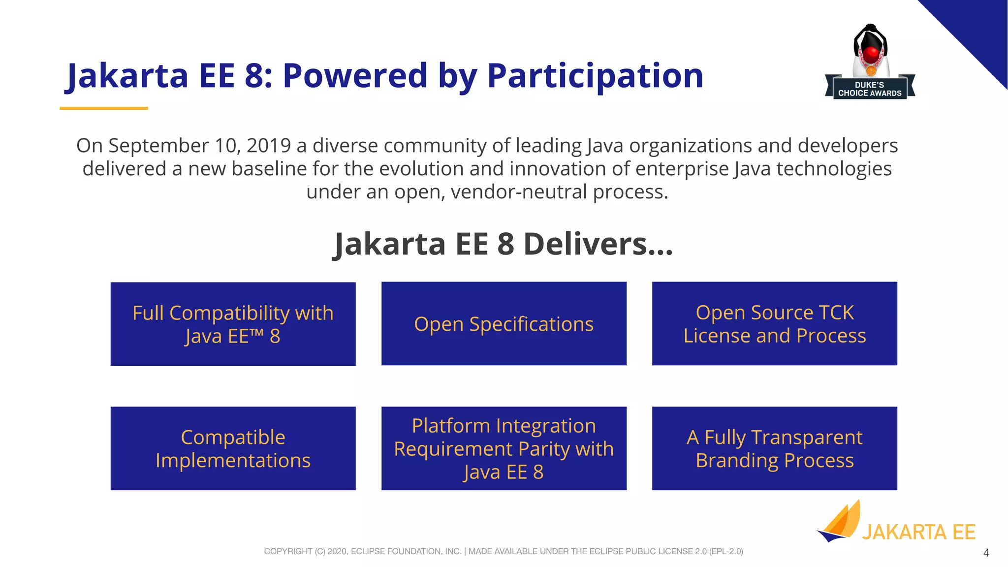 JakartaOne Livestream CN4J: Driving Jakarta EE Success | PPT