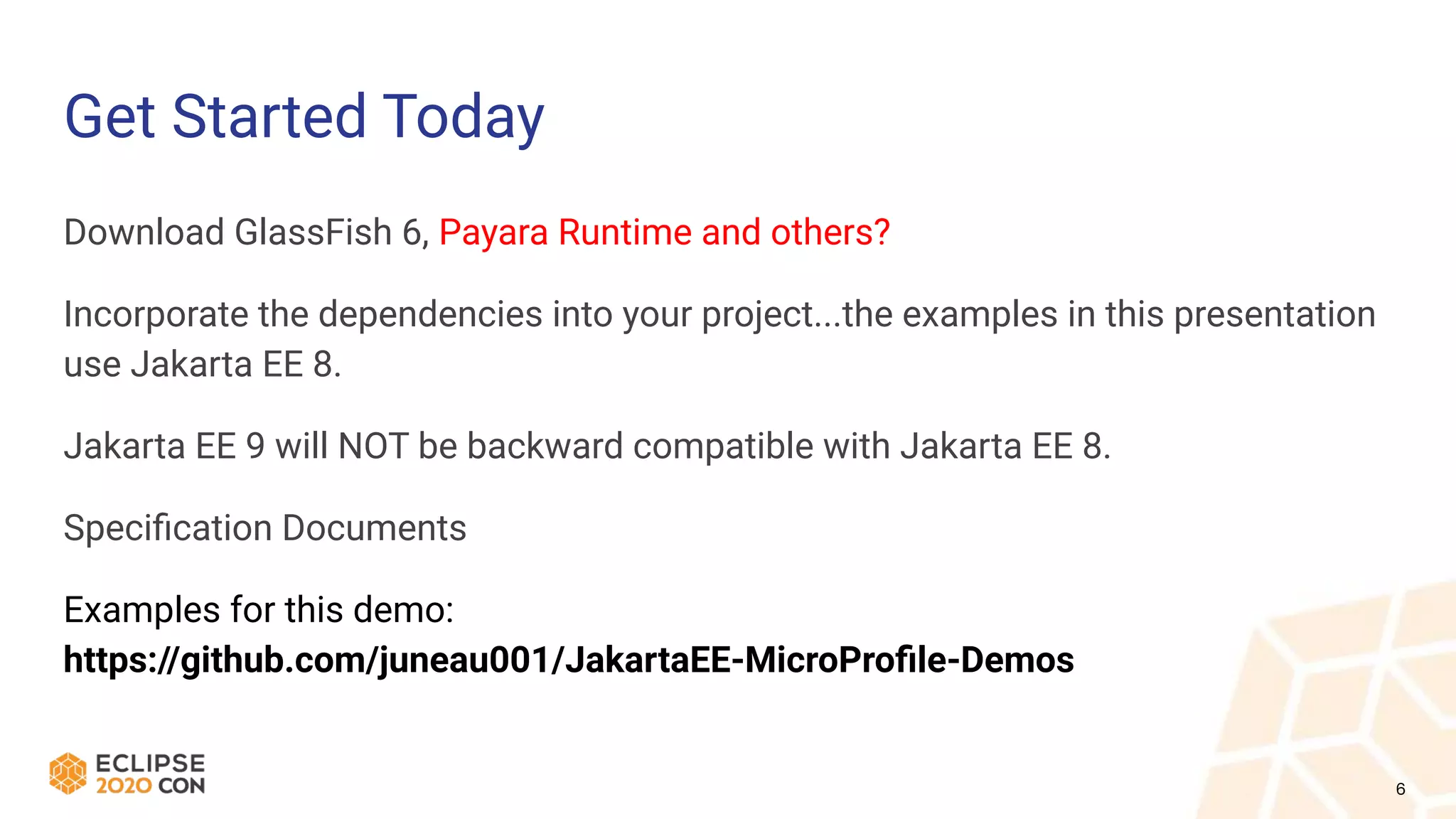 Jakarta EE and MicroProfile - EclipseCon 2020 | PPT