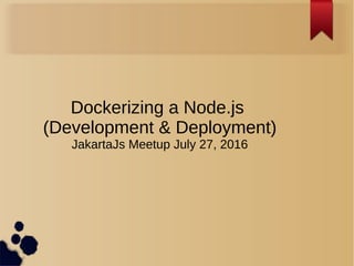 Jakarta js meetup kudo | ODP