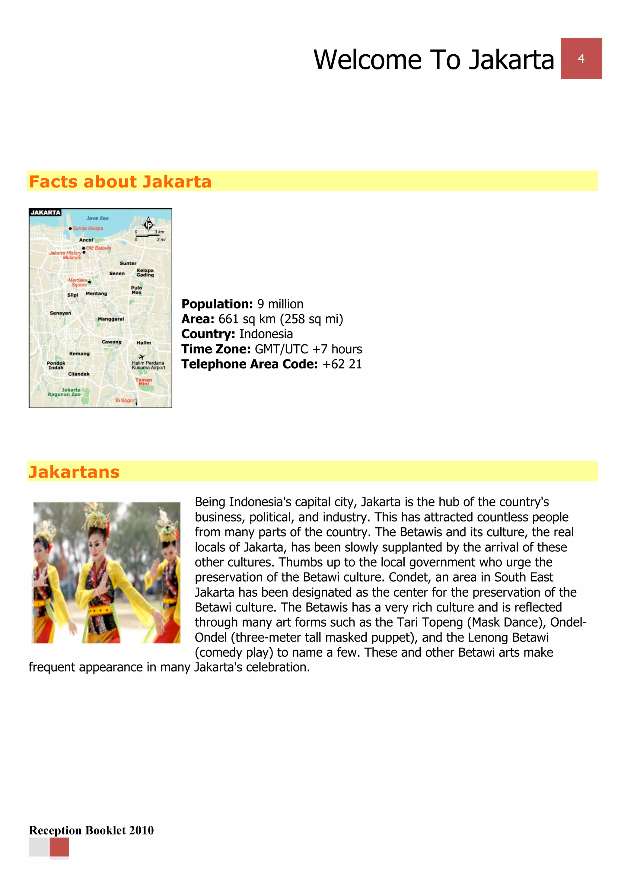 Jakarta reception booklet PMBS | PDF