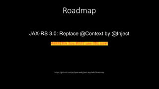 Jakarta RESTful Web Services: Status Quo and Roadmap | JakartaOne Livestream | PPT