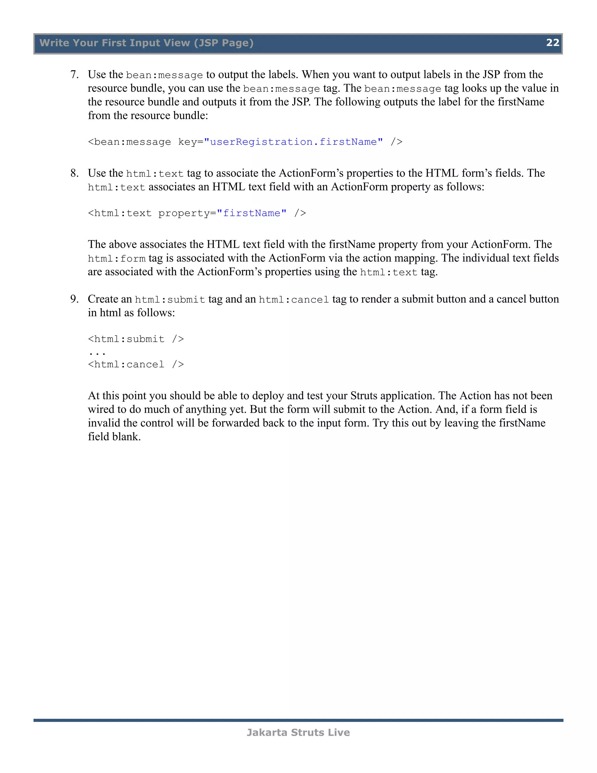 Jakarta struts | PDF