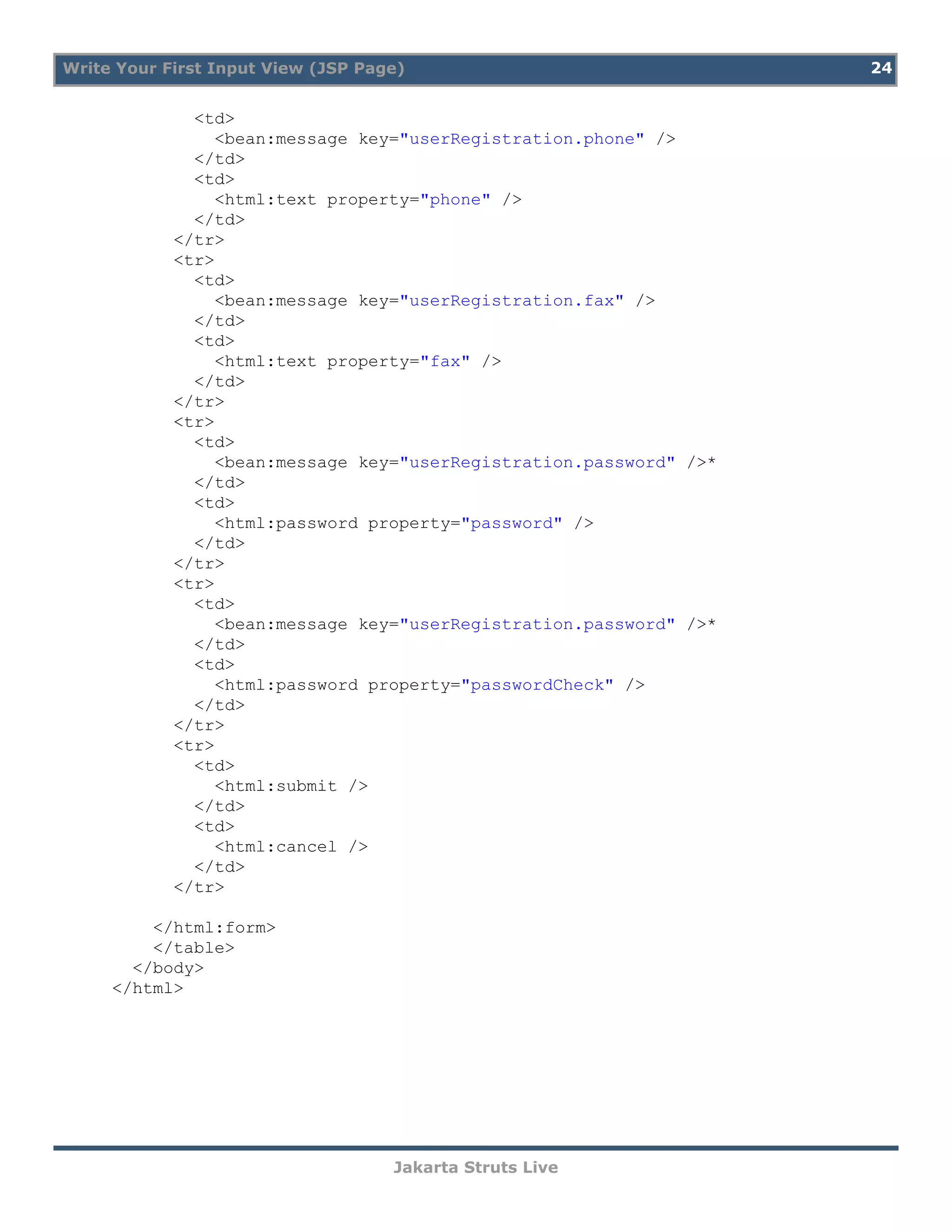 Jakarta struts | PDF