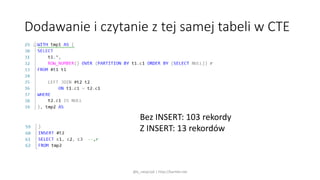 Jak działa rekurencyjne CTE? | PPTX