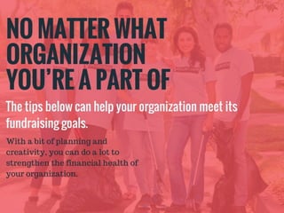 Jake Croman | Fundraising Tips for Student Organizations | PDF