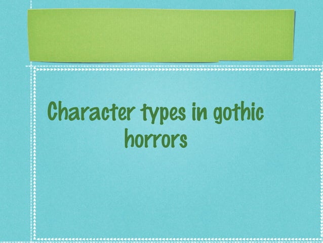 Gothic horror | PPT