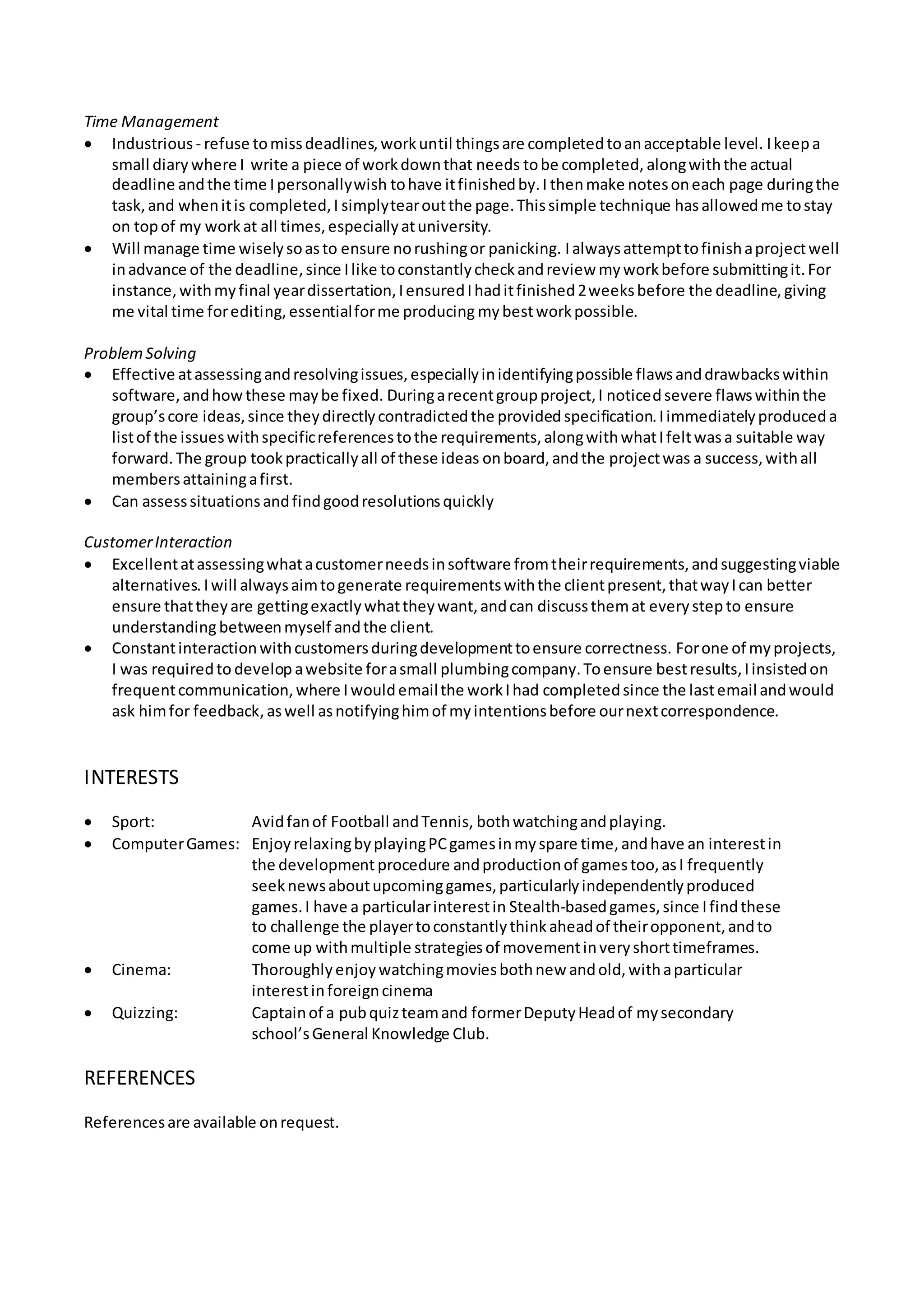Jake howland CV | DOCX | Computer Software and Applications | Computing