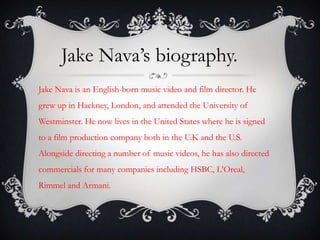 Jake nava | PPTX | Video Production | Content Production