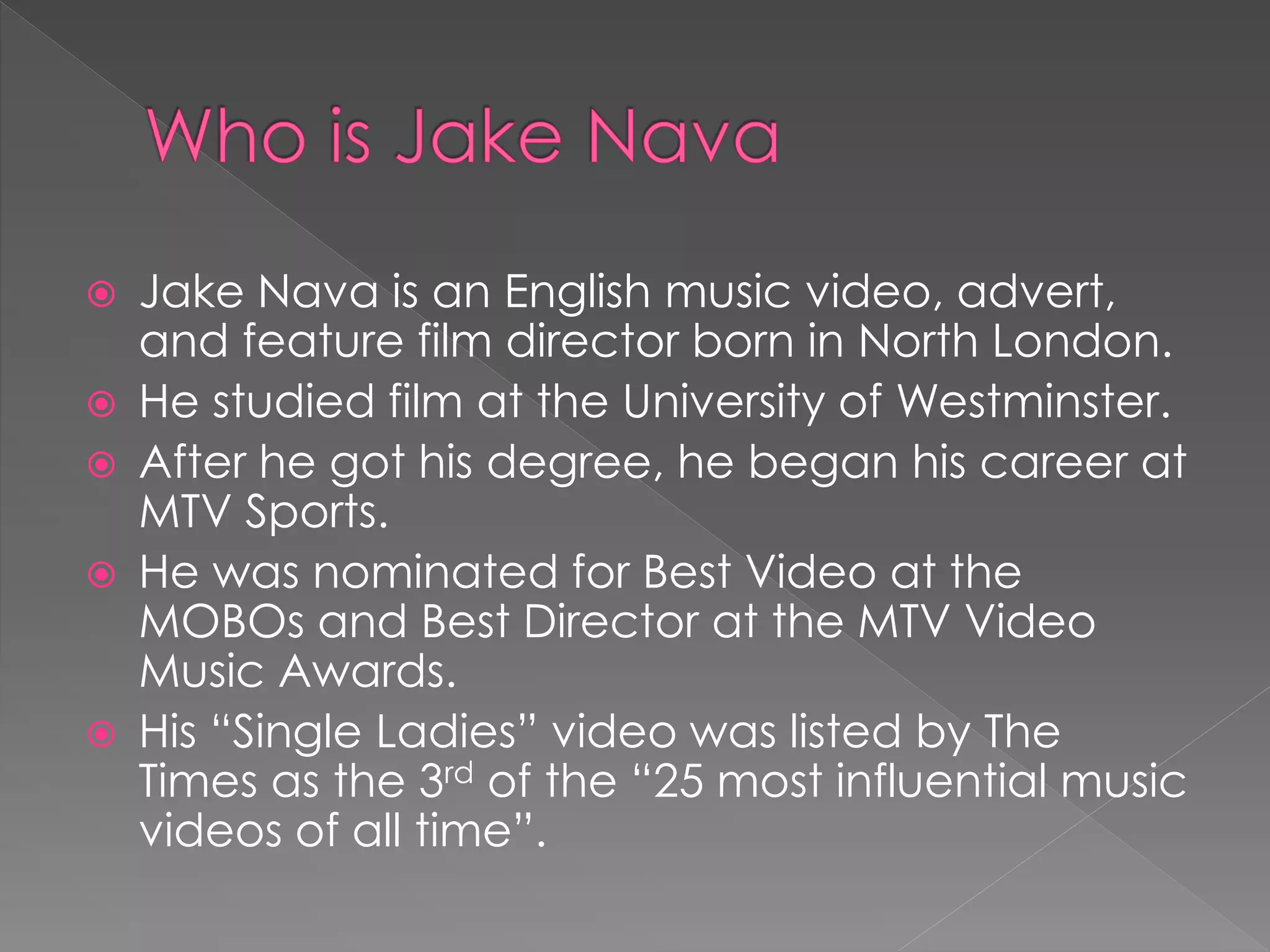 Jake Nava Research | PPT
