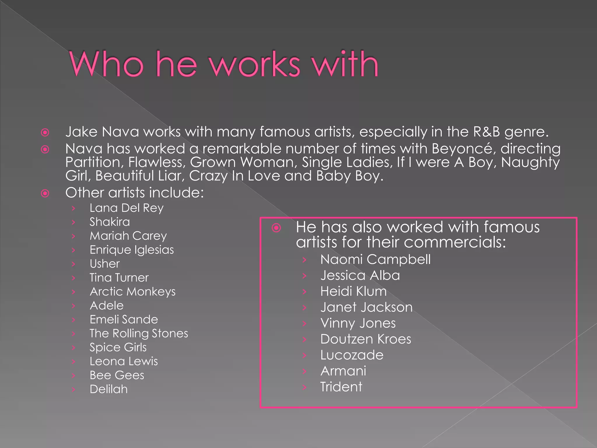 Jake Nava Research | PPT