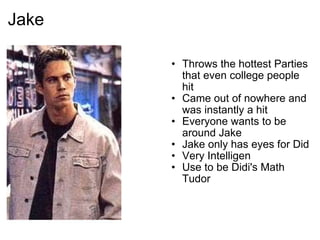 Jake Reinvented (Character List) | PPT
