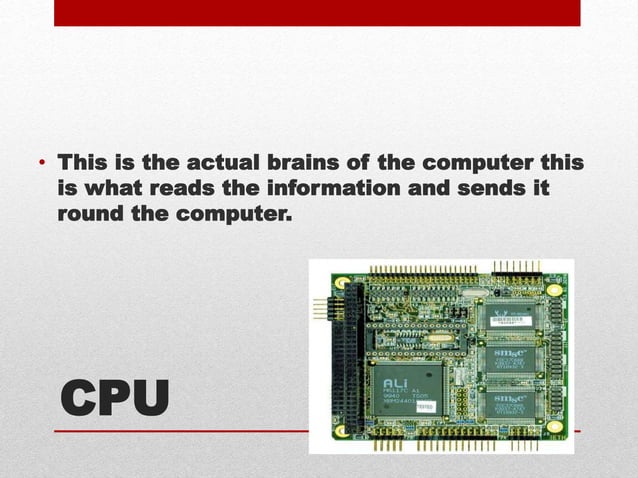 P1 - Computer components | PPT