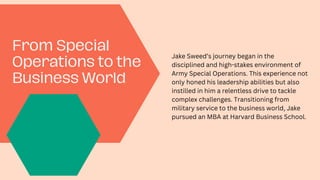 Jake Sweed: From Military Service to Climate-Tech Visionary | PPT