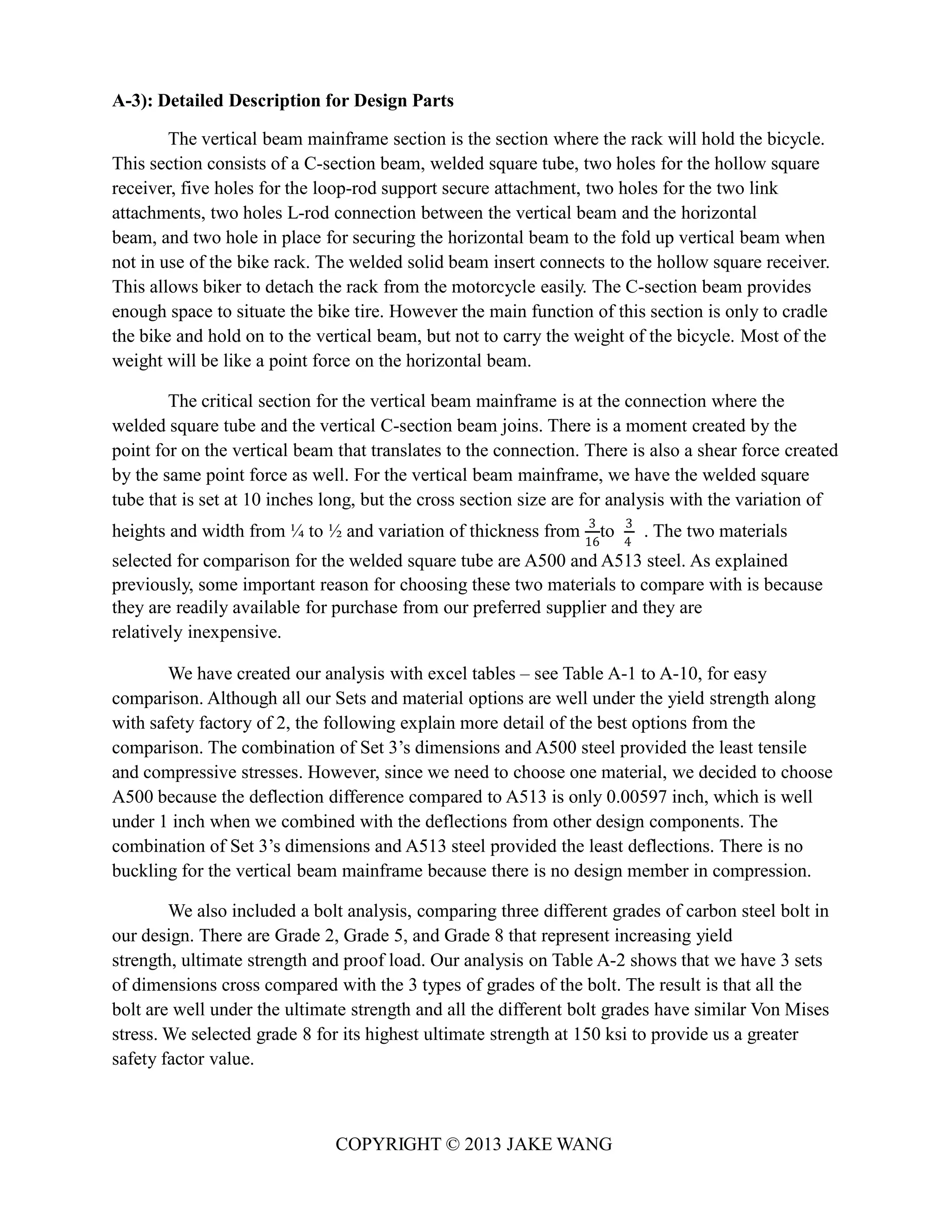 Bike Rack Design Project | PPTX