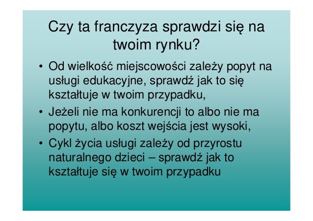 Jakie pytania nalezy zadac przed zakupem franczyzy z