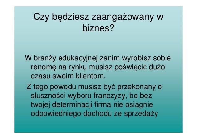 Jakie pytania nalezy zadac przed zakupem franczyzy z
