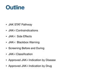 JAK Inhibitors in Dermatology 2023 , all type of JAK uses | PDF
