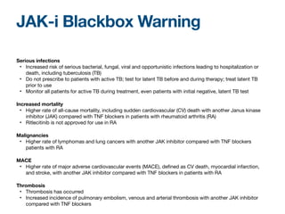 JAK Inhibitors in Dermatology 2023 , all type of JAK uses | PDF