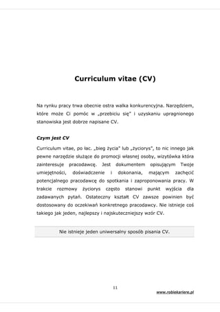 Jak napisać CV i list motywacyjny | PDF