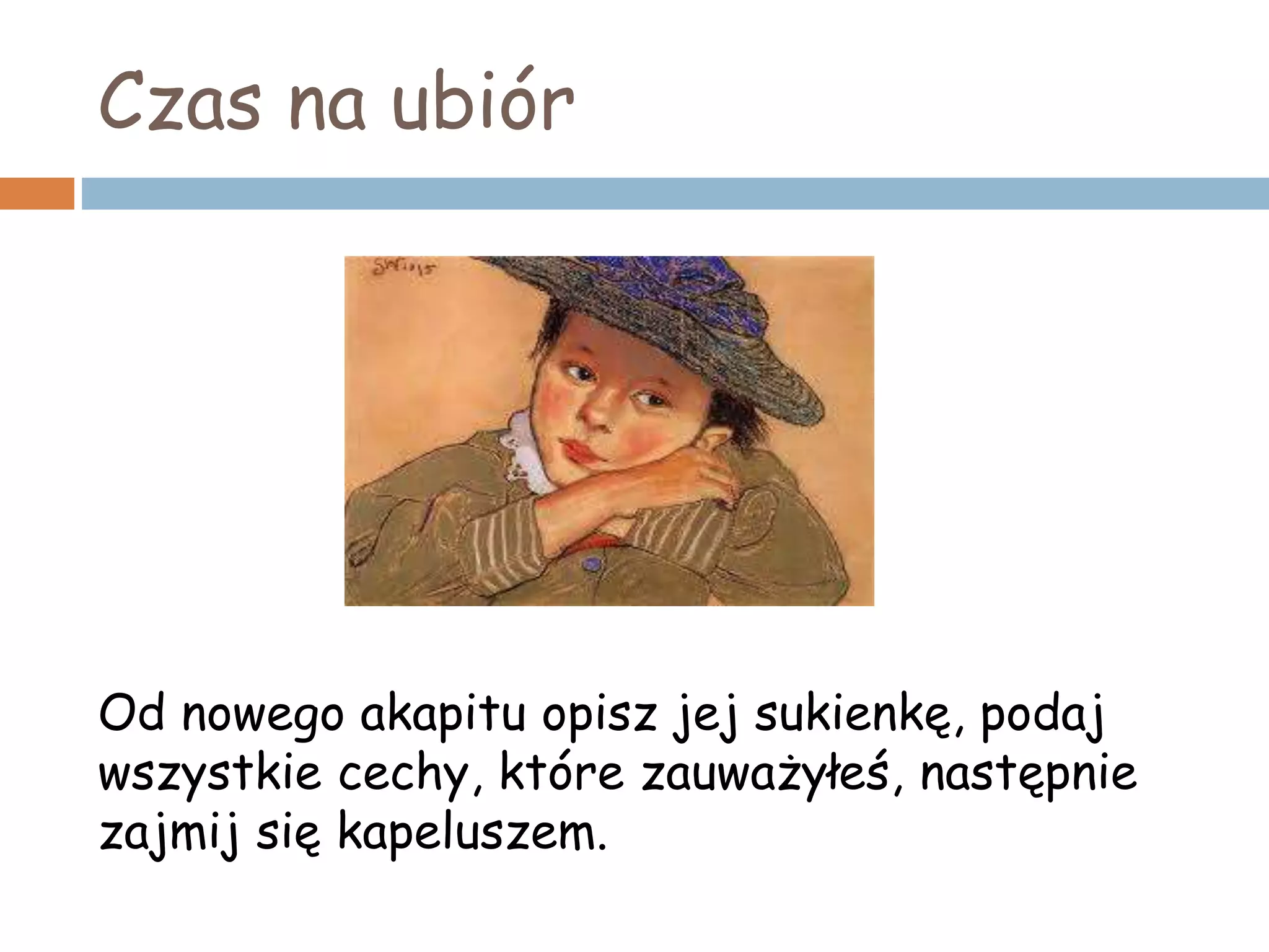 Jak napisać opis portretu | PPTX