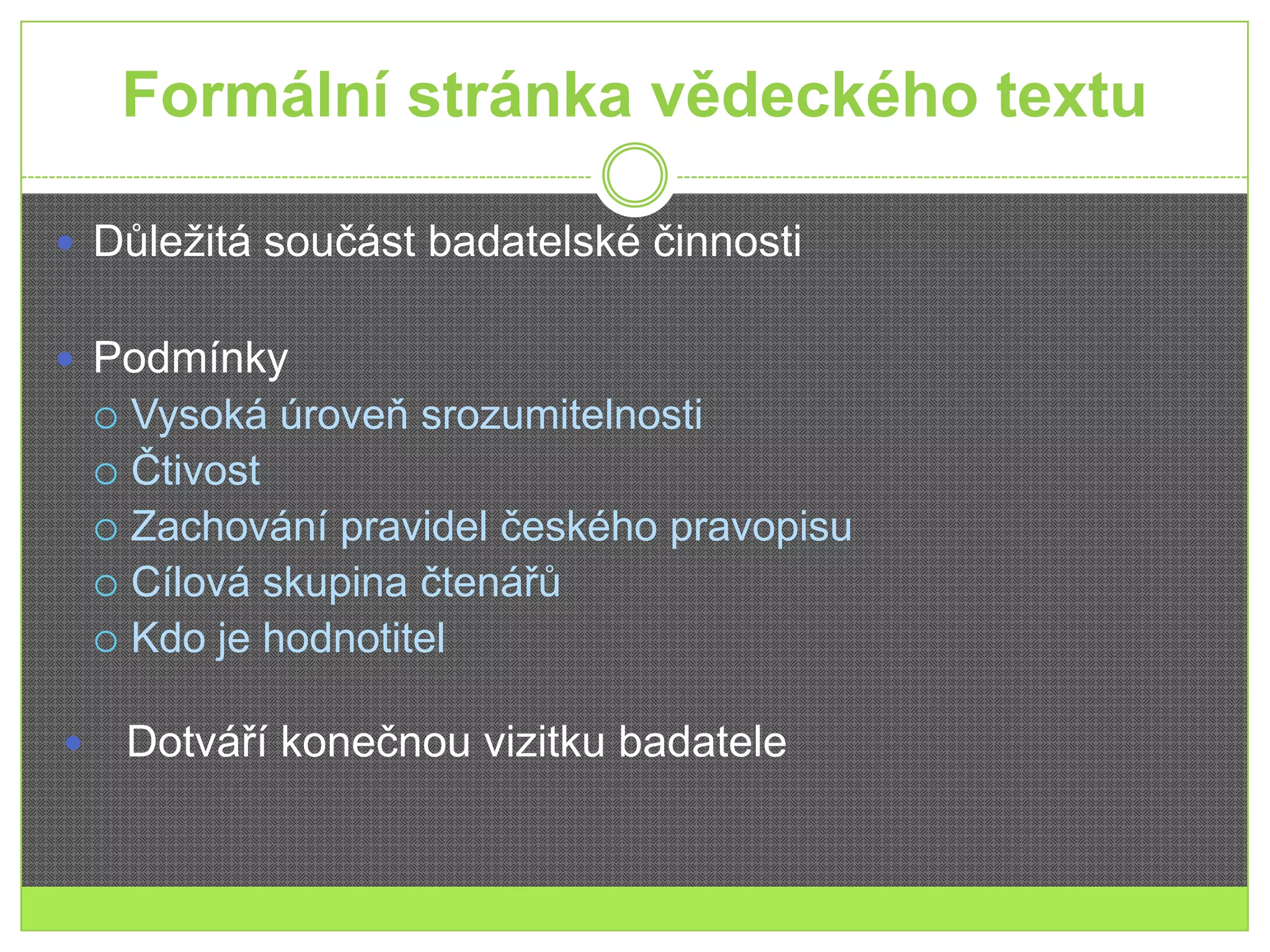 Jak napsat dobry odborny clanek | PPTX
