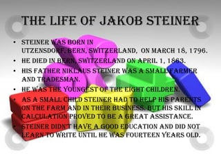 Jakob steiner | PPTX