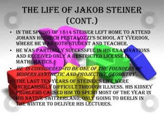 Jakob steiner | PPTX