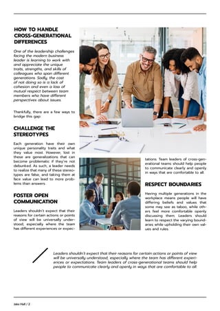 How to Handle Cross-Generational Differences | PDF