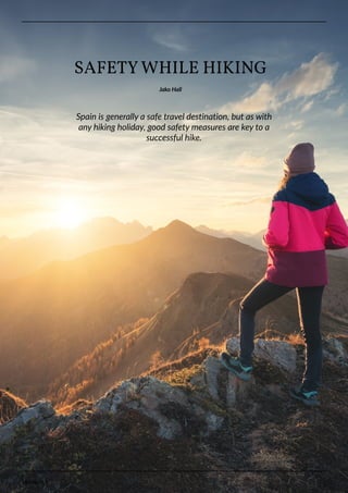 Jako Hall - Being Safe Whilst Going Hiking | PDF