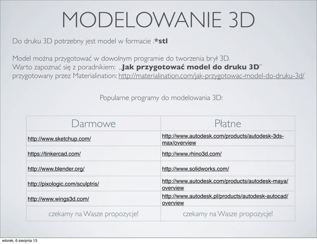 Jak przygotować model do druku 3 d | PDF | 3-D Graphics | Computer Software and Applications