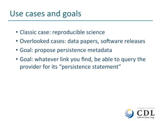 A Vocabulary for Persistence | PDF