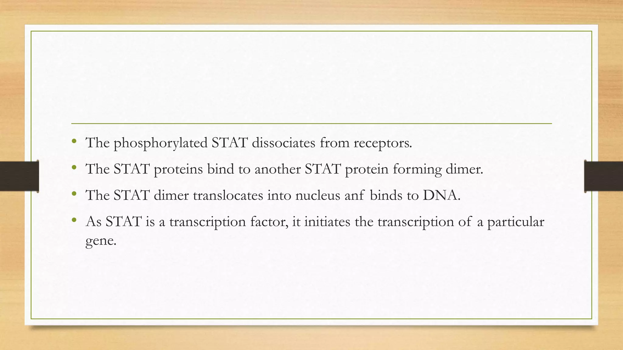 Regulation of JAK STAT Pathway | PPTX