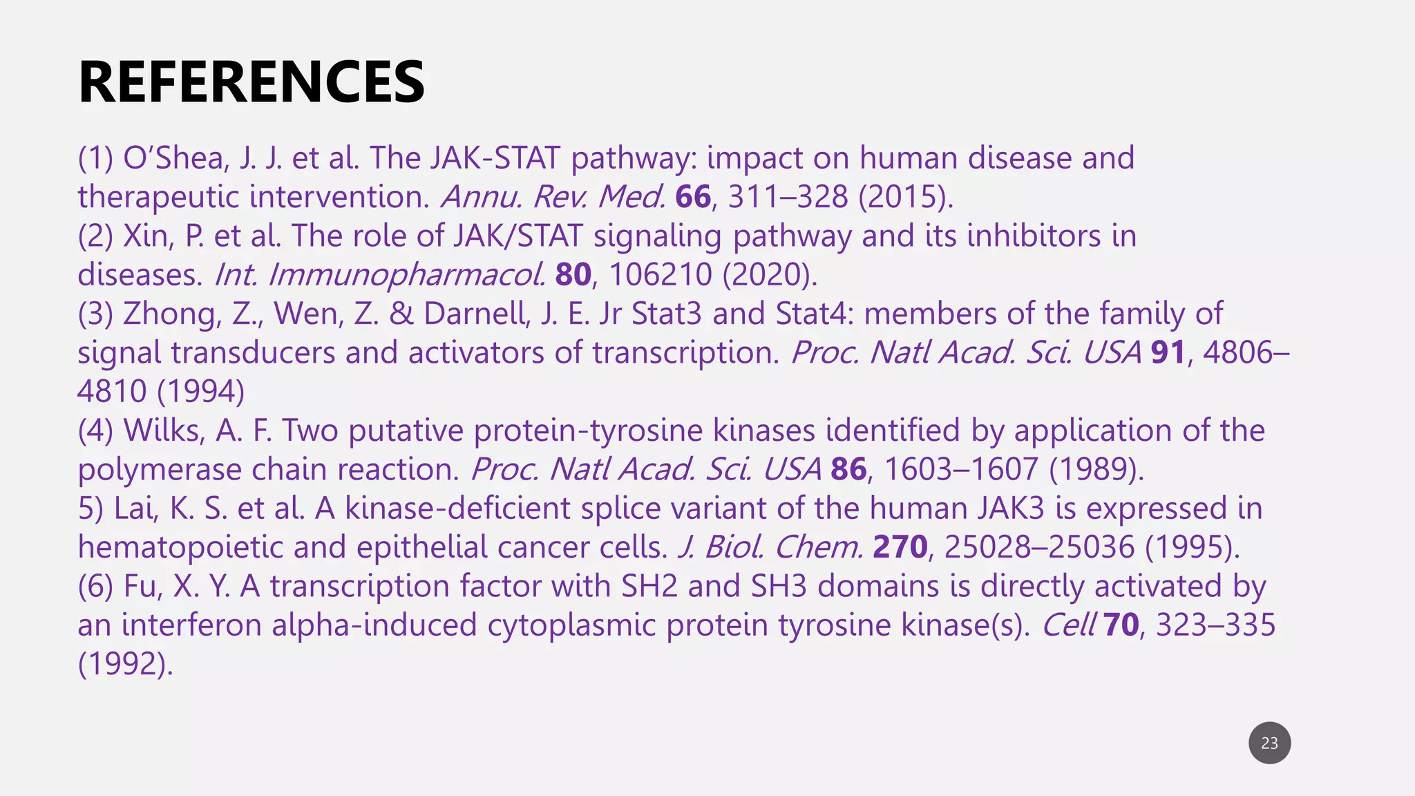JAK STAT SIGNALING PATHWAY. | PPTX