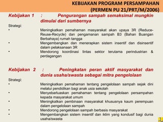Jakstra Pengelolaan Air Limbah Dan Persampahan (Indowater 18 Juni 09) | PPT