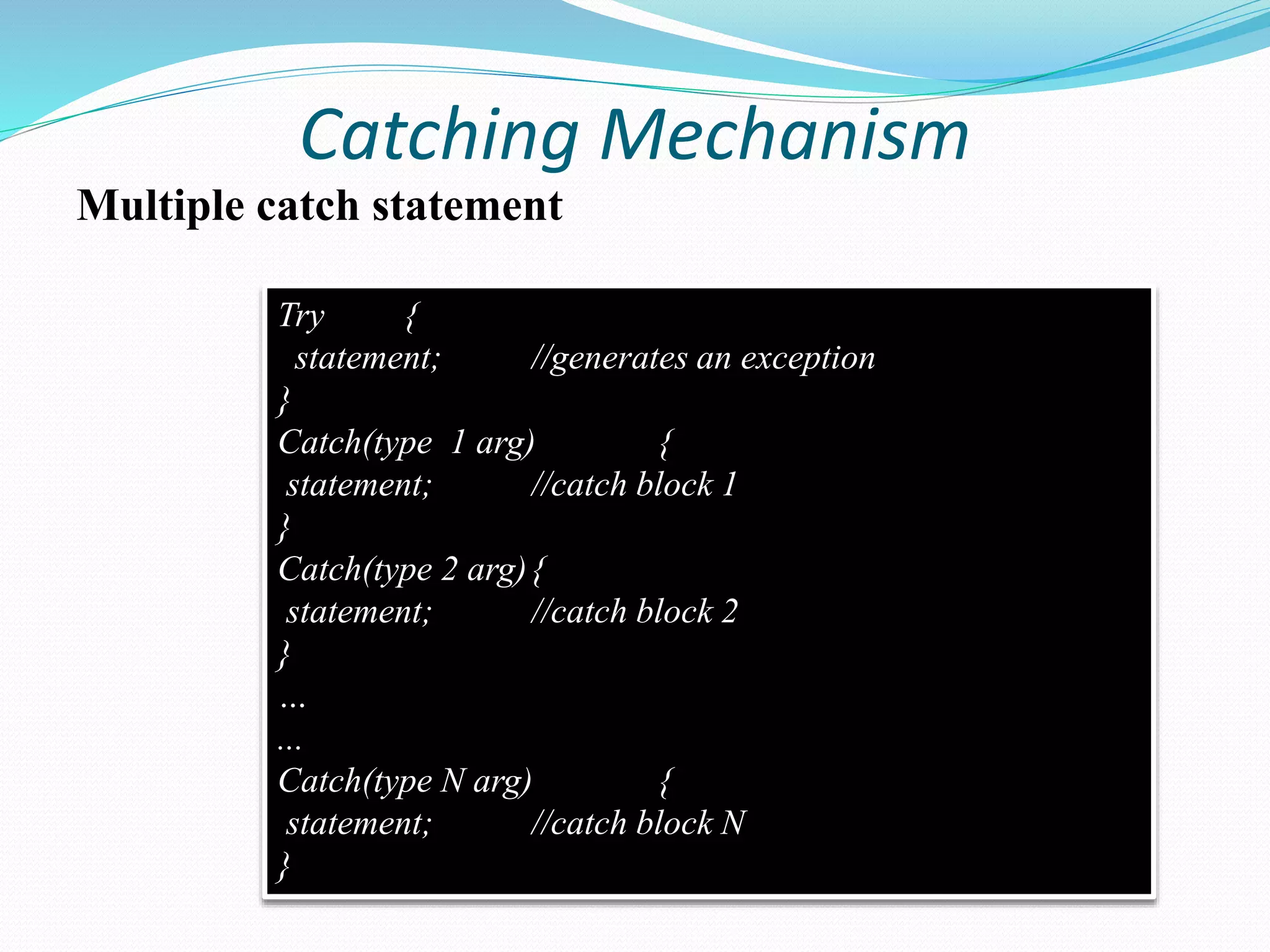 Exception Handling In Java Pptx Programming Languages Computing