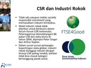 CSR Washing Industri Rokok | PDF