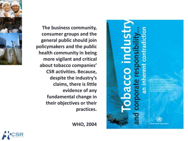 CSR Washing Industri Rokok | PDF