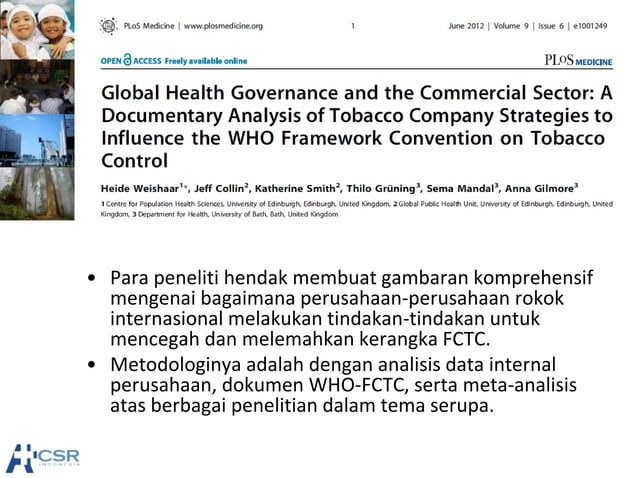 CSR Washing Industri Rokok | PDF