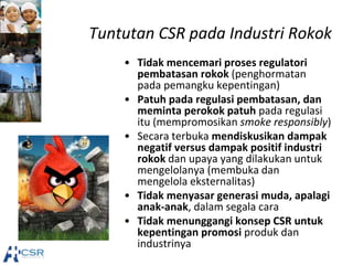 CSR Washing Industri Rokok | PDF