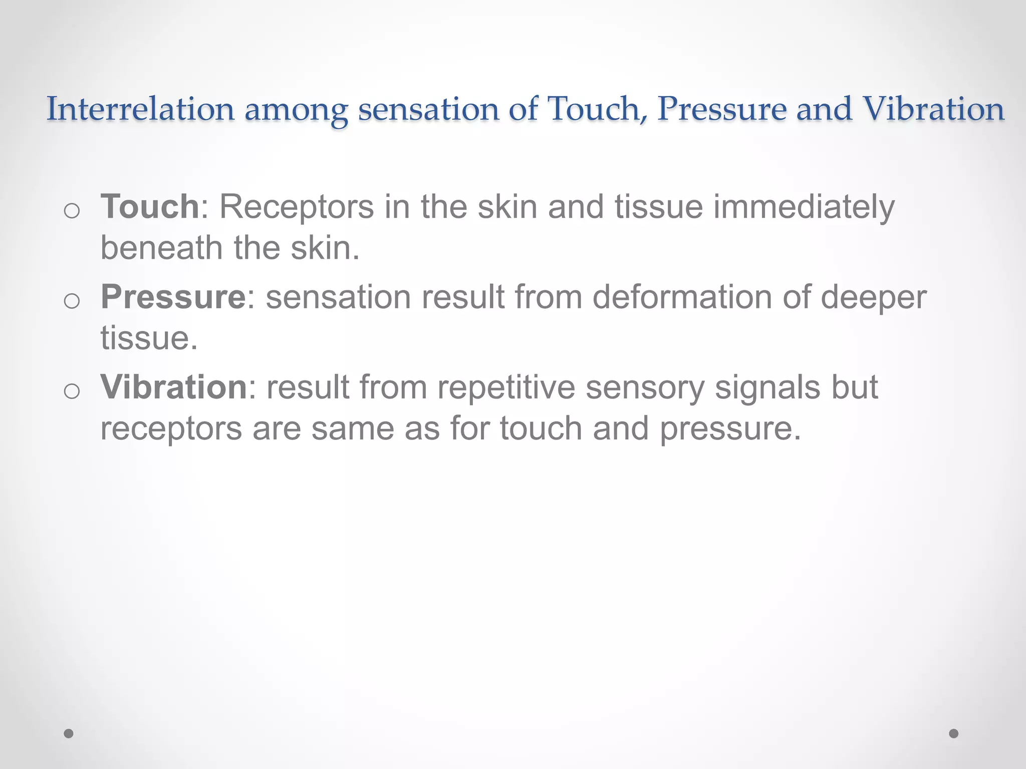 Tactile Sensation | PPTX