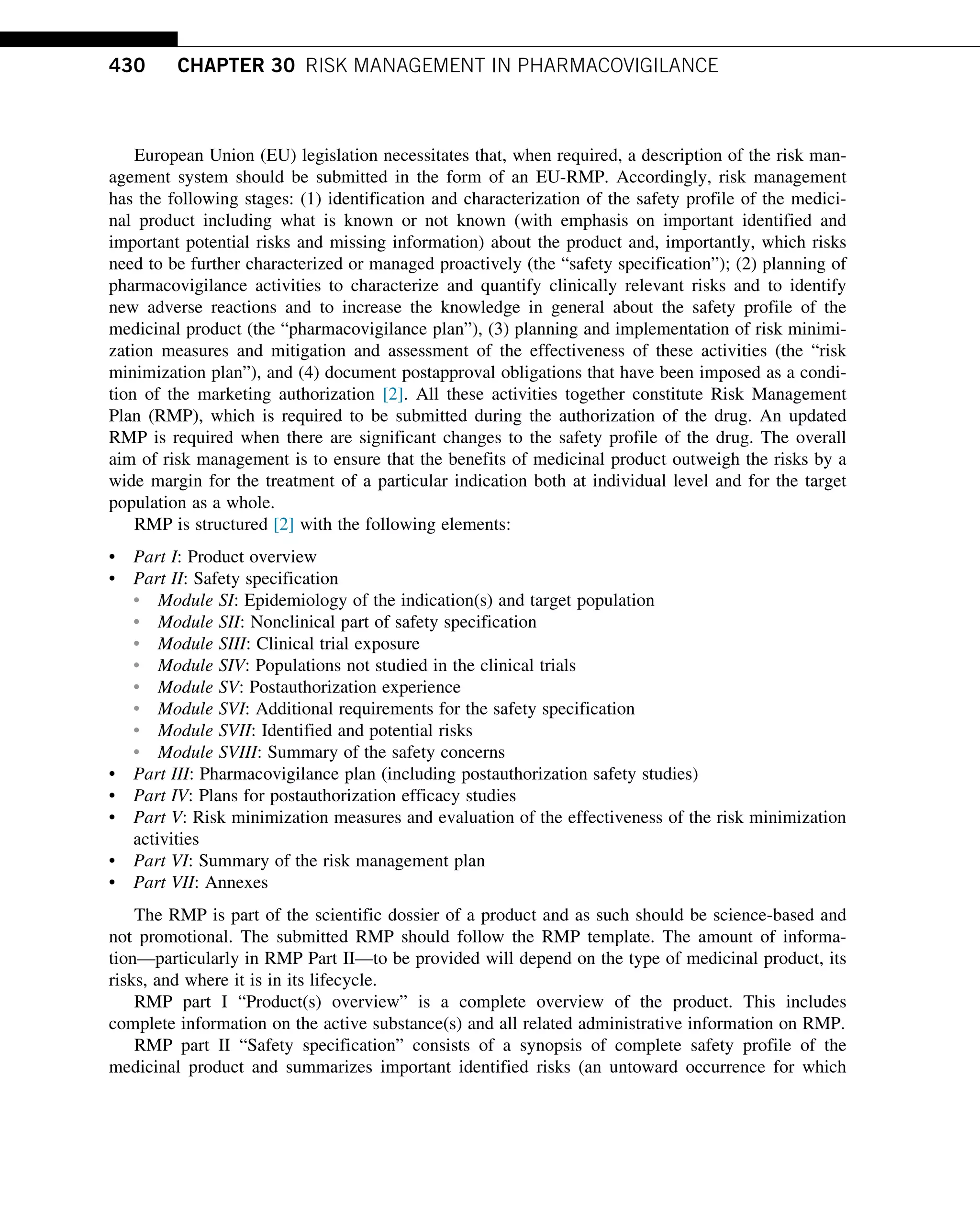 Risk Management In Pharmacovigilance | PDF