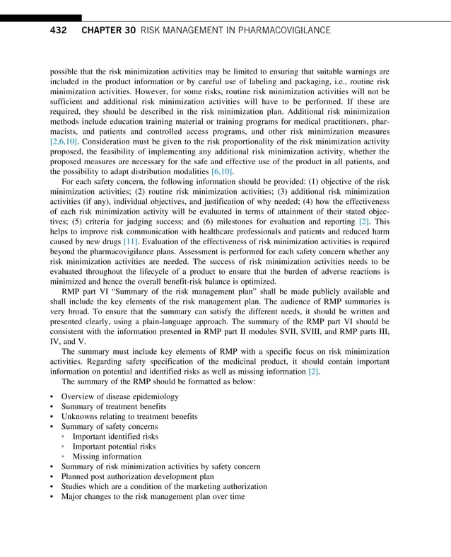 Risk Management In Pharmacovigilance | PDF