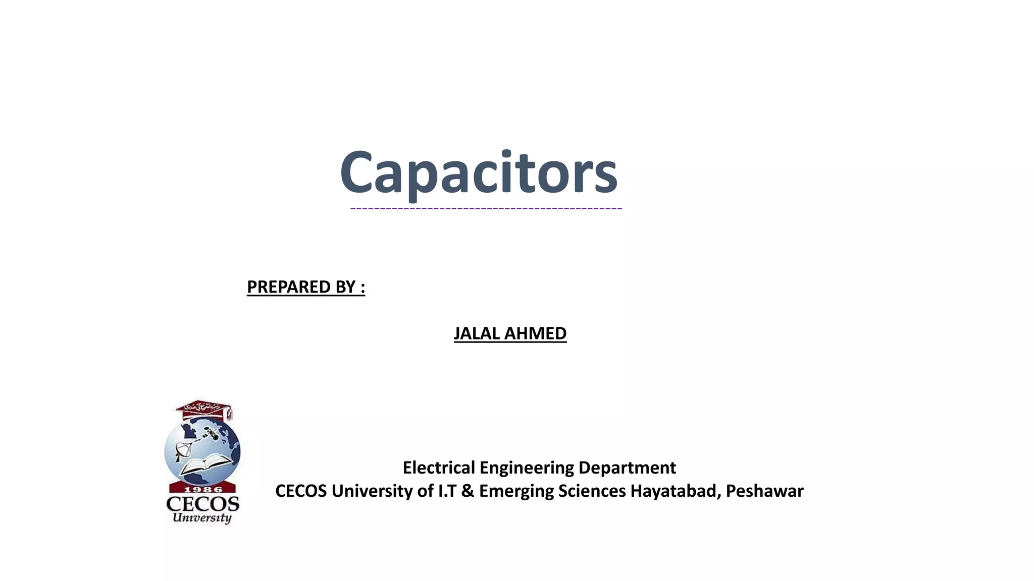 Capacitors | PPTX