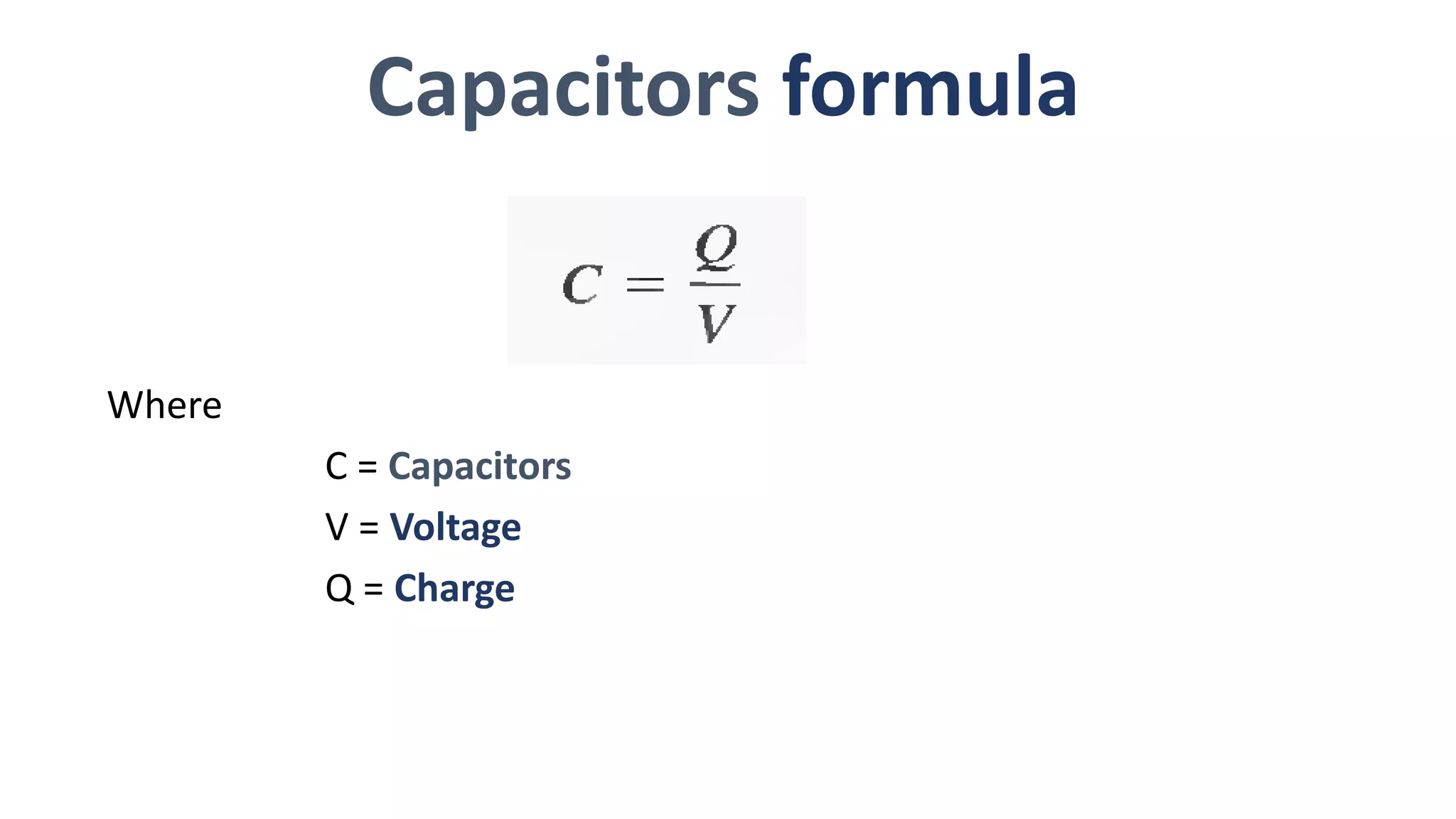 Capacitors | PPTX
