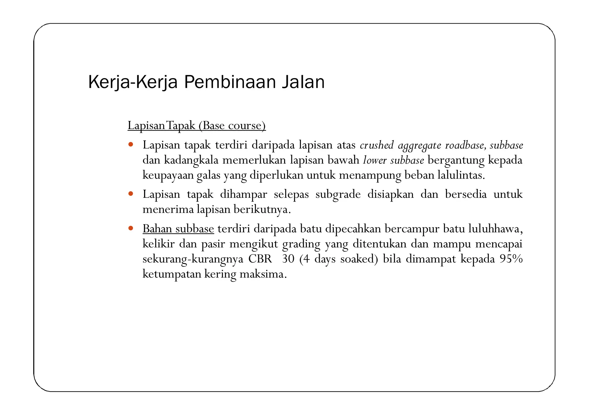 proses penyediaan jalan raya di Malaysia | PDF